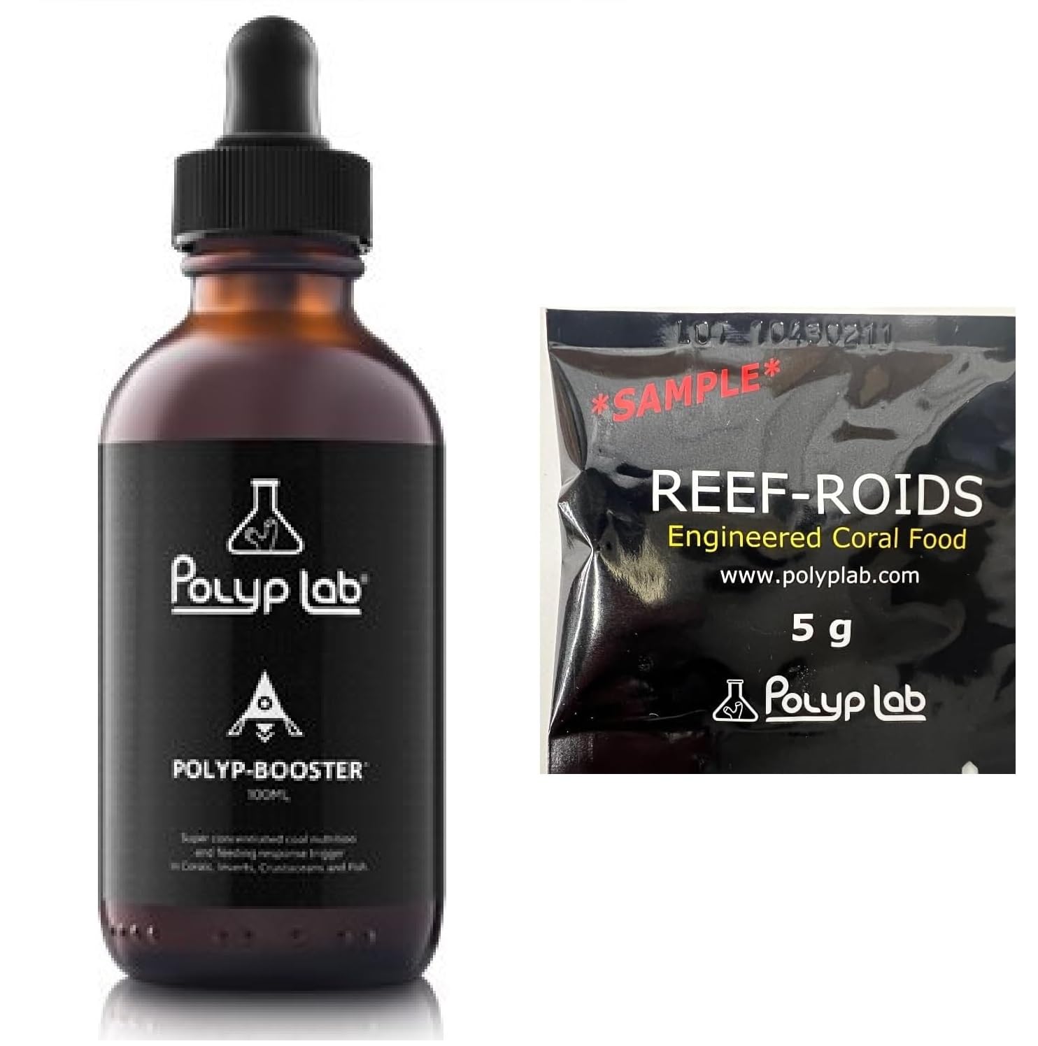 Polyp Lab Polyplab Reef-Roids Polyp-Booster Spoon Jar Bundle Reefroids ...